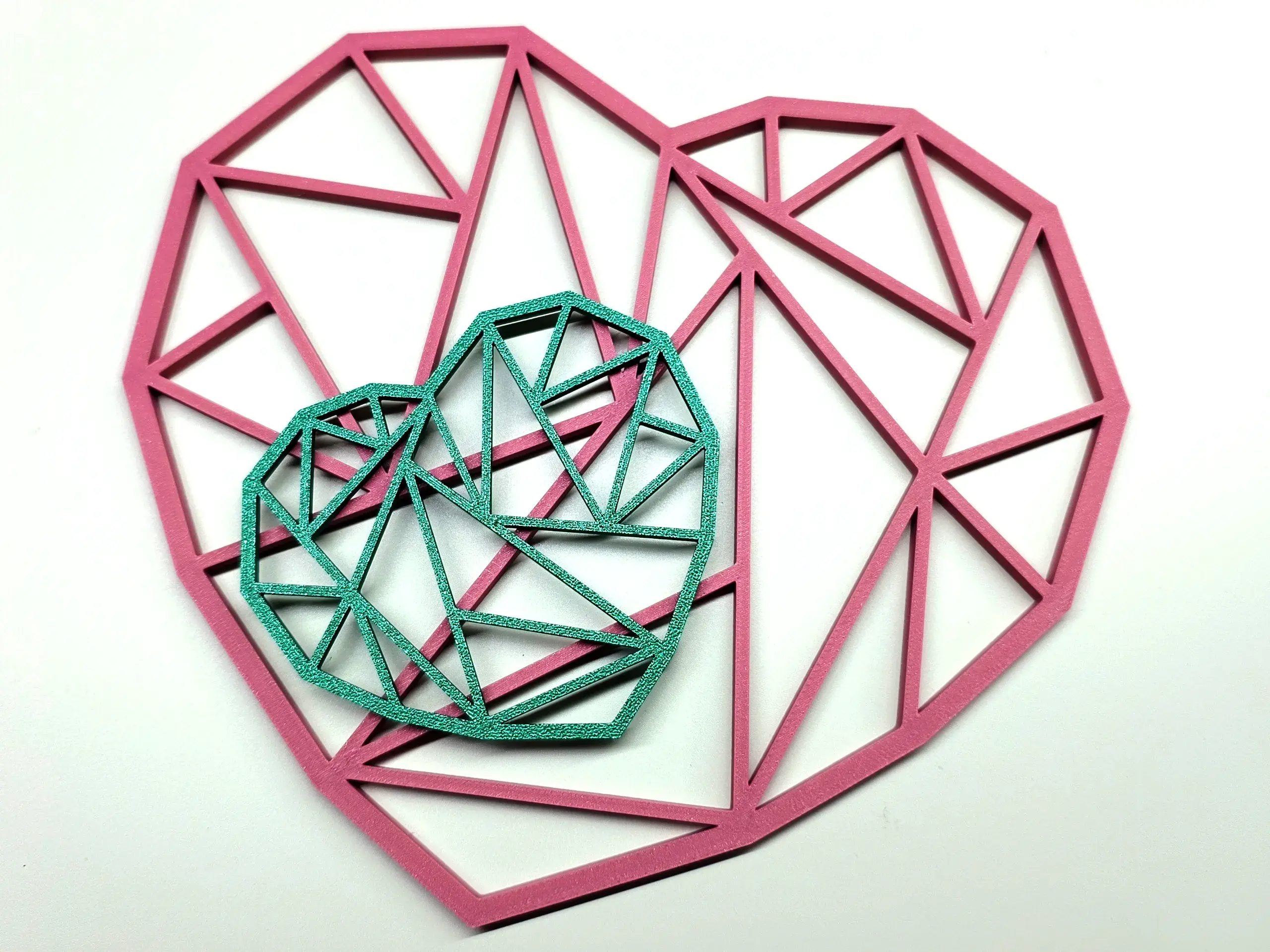 3D Printer Files | 3MF File | Heart – triangular design | Creality Cloud