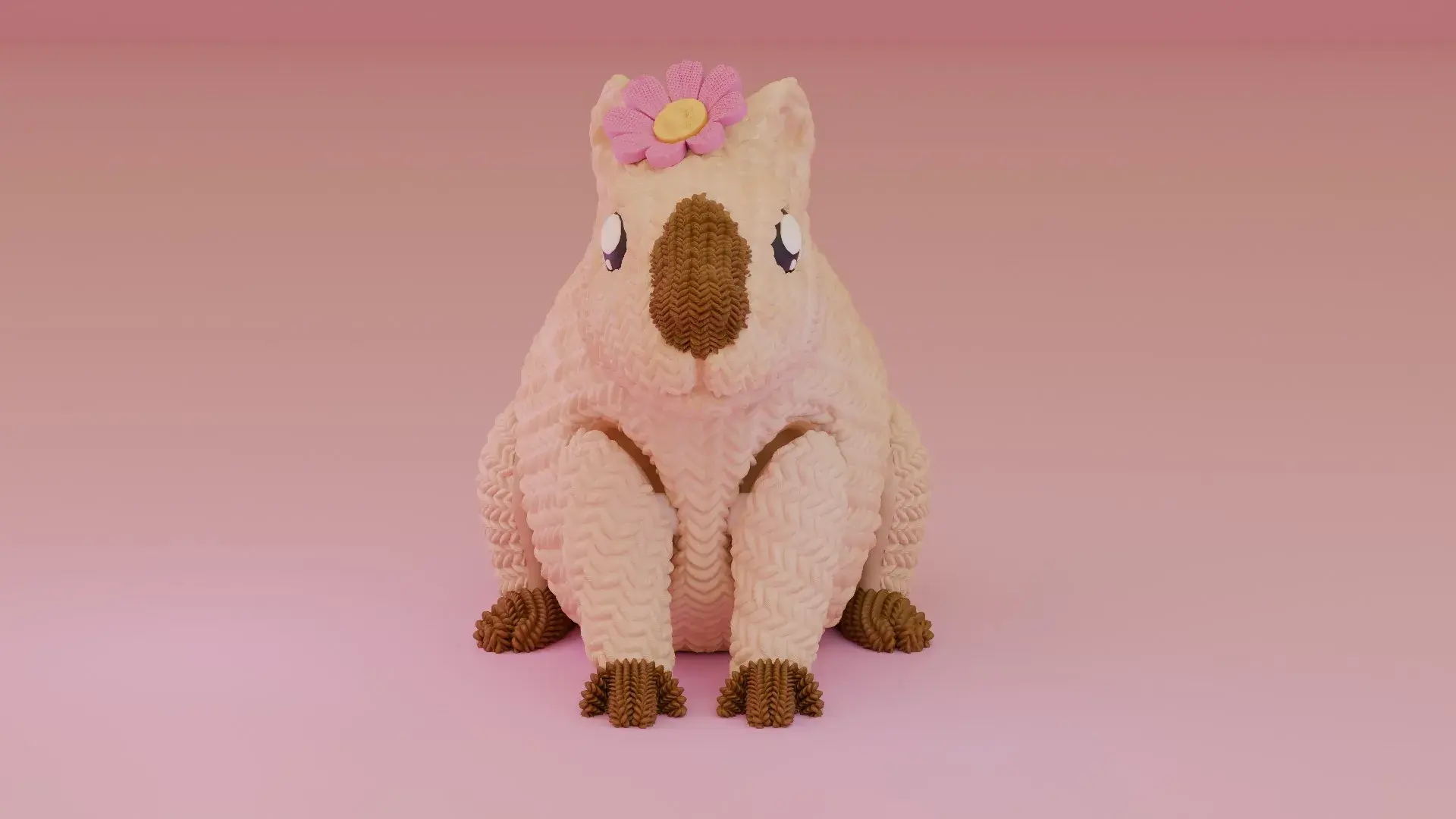 3D Printer Files | 3MF File | Crochet articulated Capybara | Creality Cloud
