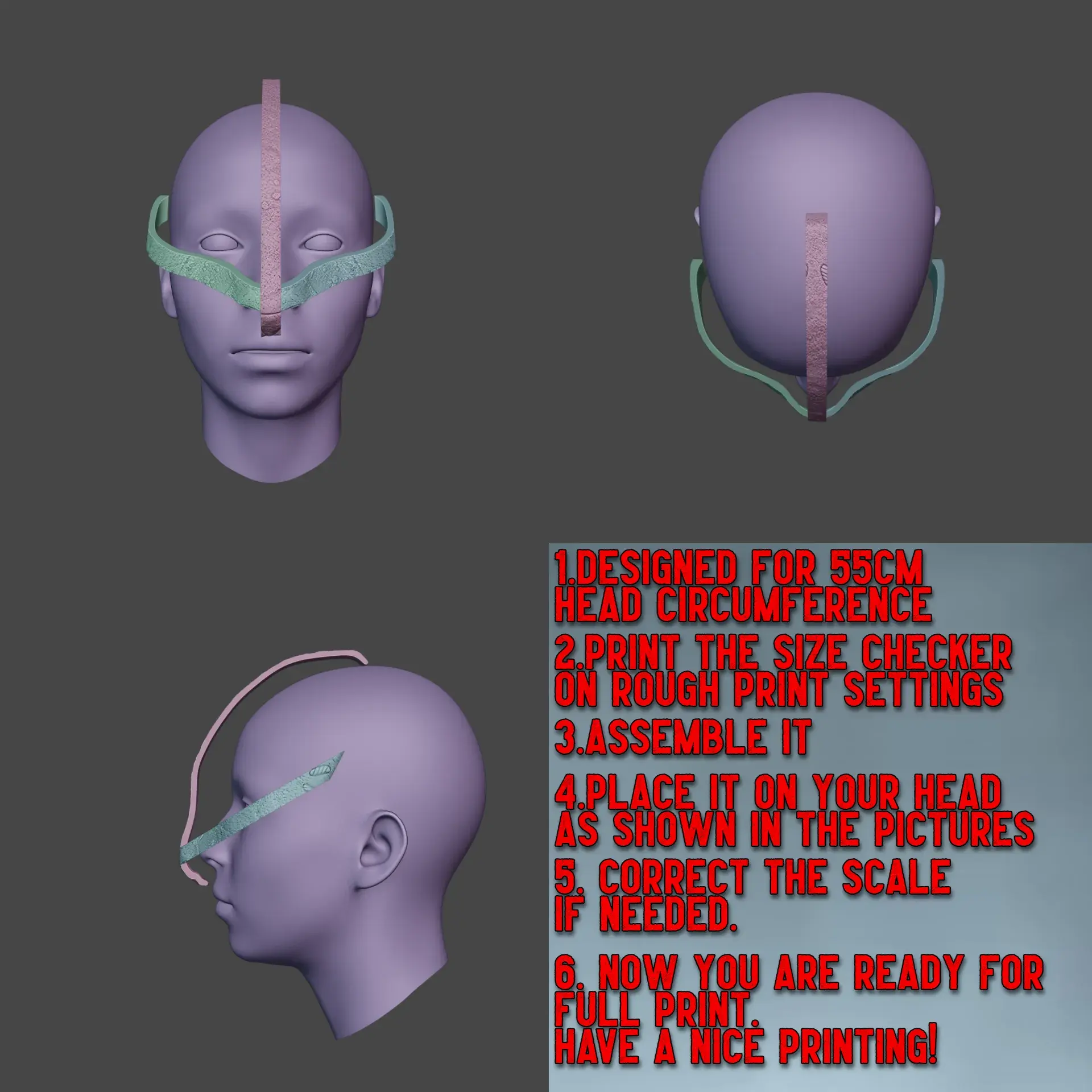 Cosplay STL Download - Huntress Cosplay Mask Dead by Daylightby Krotek-inc