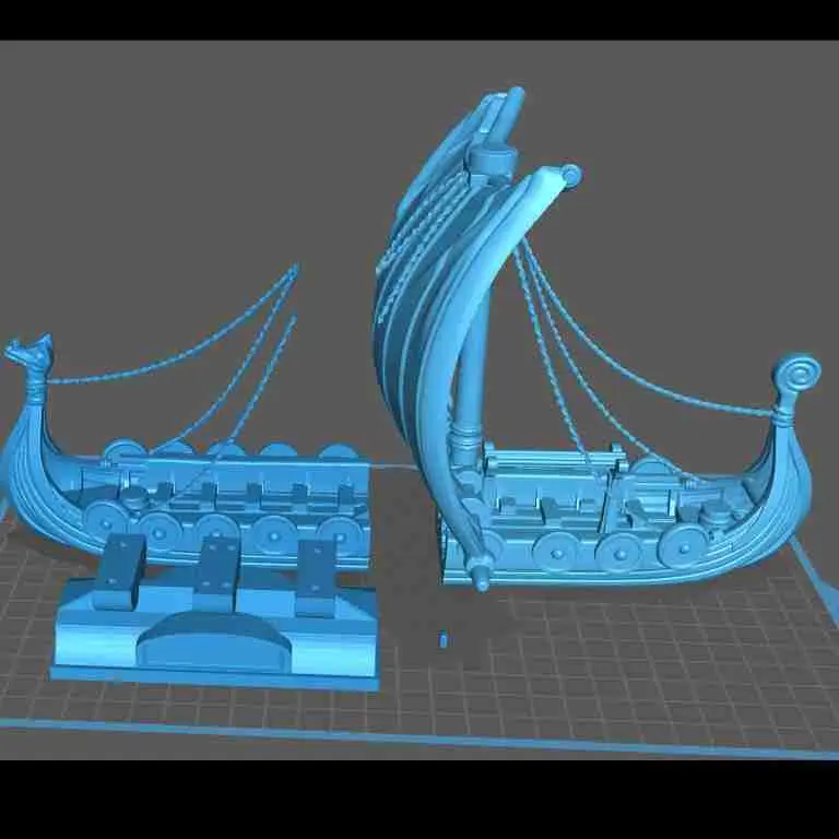 Other STL Download - Viking drakkar war longship 1 - scenery medieval ...