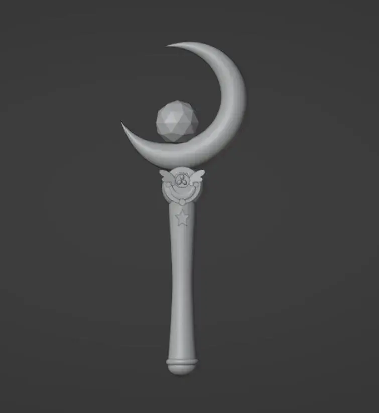 Cosplay STL Download - El Cetro Lunar "Moon Stick" / Sailor Moonby ...