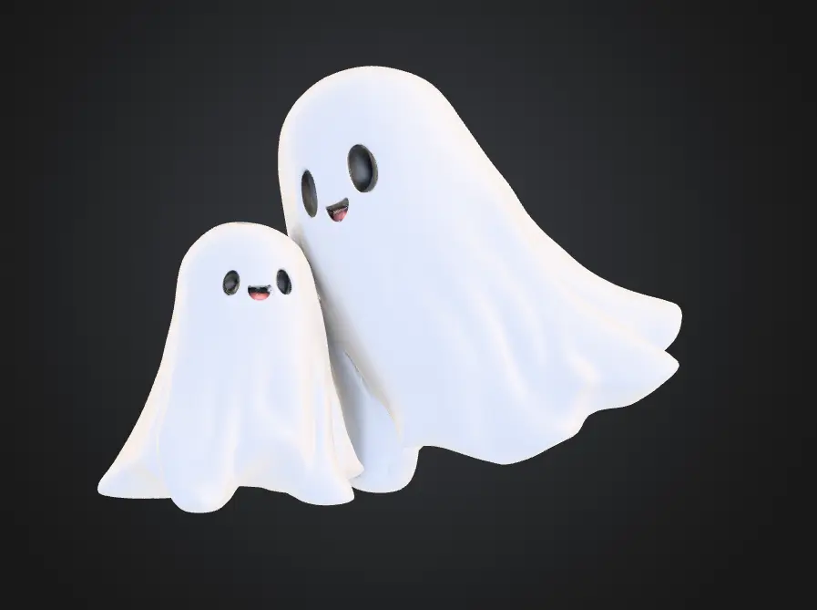 Home Decorations & Ornaments STL Download - Ghost Duo 👻 #2by Belial