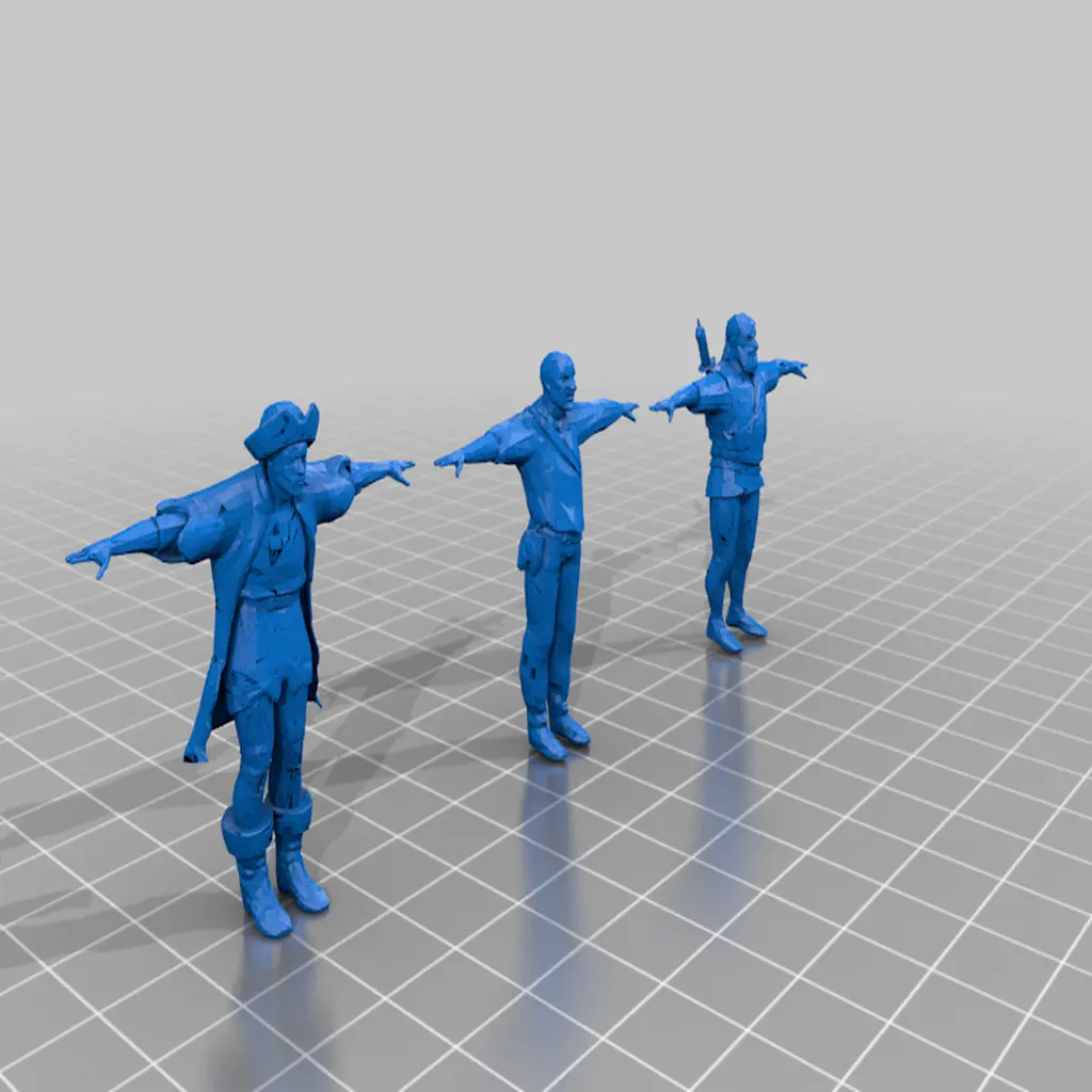 Free Miniatures STL Download - blood bowl - spectators - pirates - tmby ...