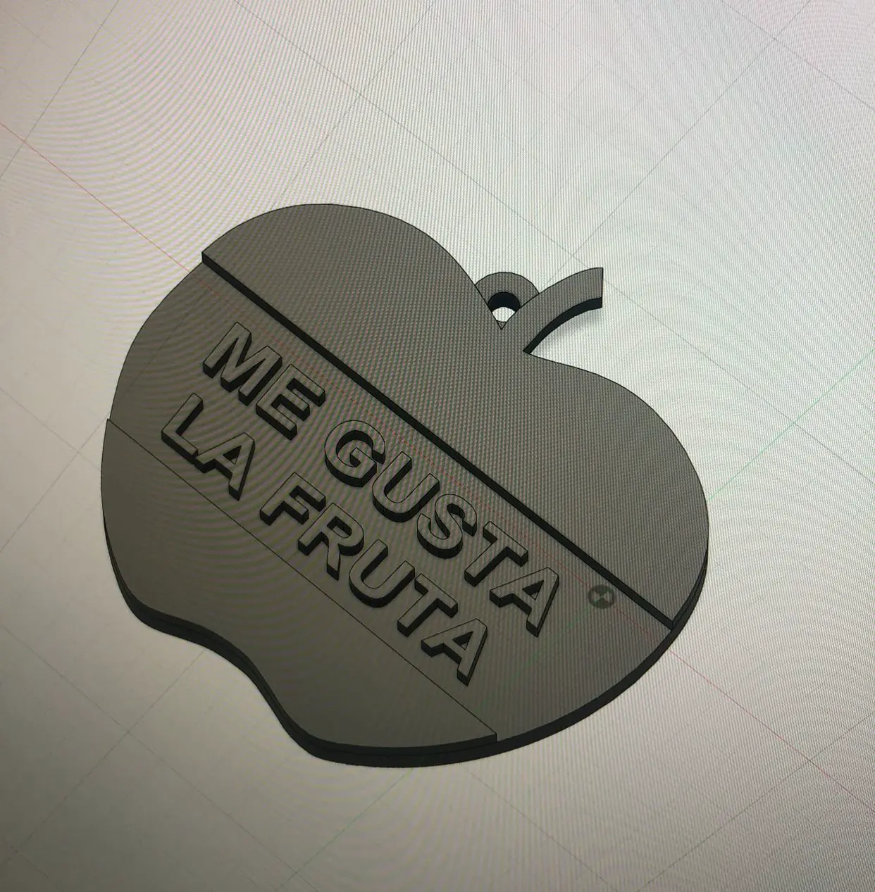 Other STL Download - ME GUSTA LA FRUTA LLAVERO ESPAÑAby Gominolozgz