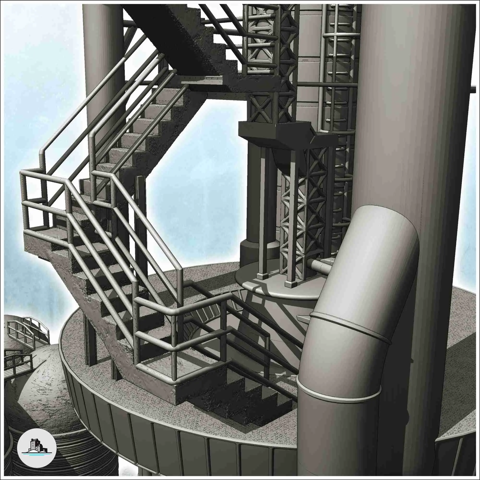 Industrial Design & Prototypes STL Download - Large modern industrial ...