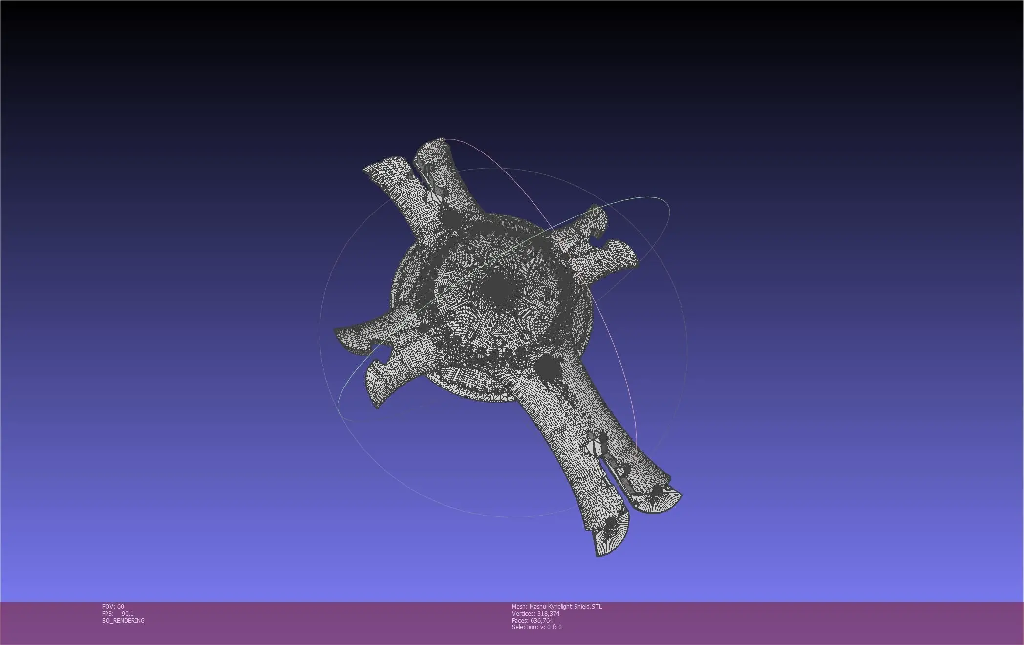 Cosplay STL Download - Mashu Kyrielight Shield 3D Printable Assemblyby ...