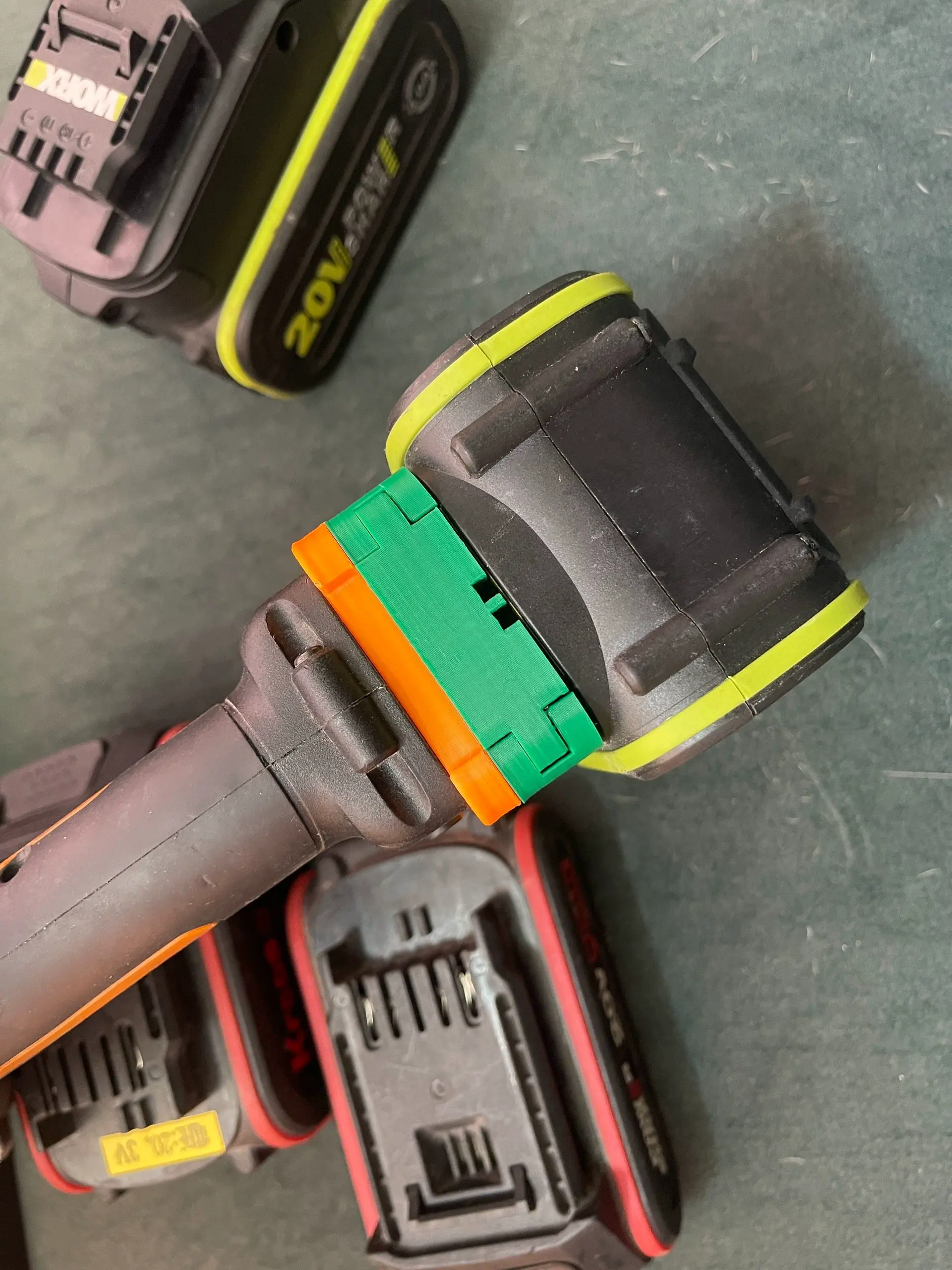 Tools & Spare Parts STL Download - Worx Battery Adapter from 5 pins to ...