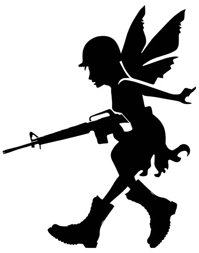 Free Characters & Creatures STL Download - Fairy Soldier stencilby SMT_M 🦊