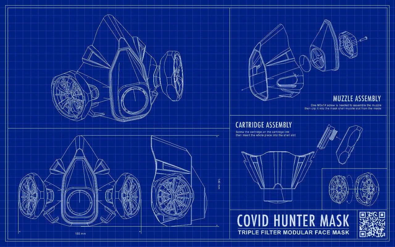 Covid Hunter Mask | 3D models download | Creality Cloud