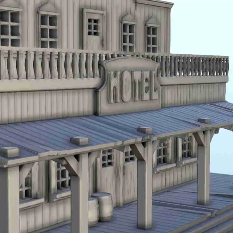 Wild West hotel 27 - western old ACW USA US civil war americ | 3D ...