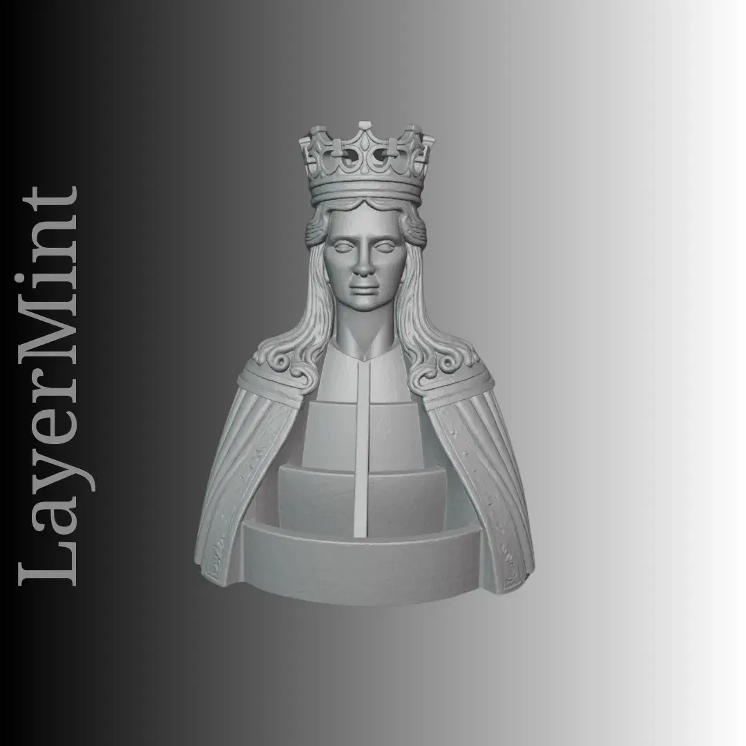 Home Decorations & Ornaments STL Download - Queen Bust Desk Organizer ...