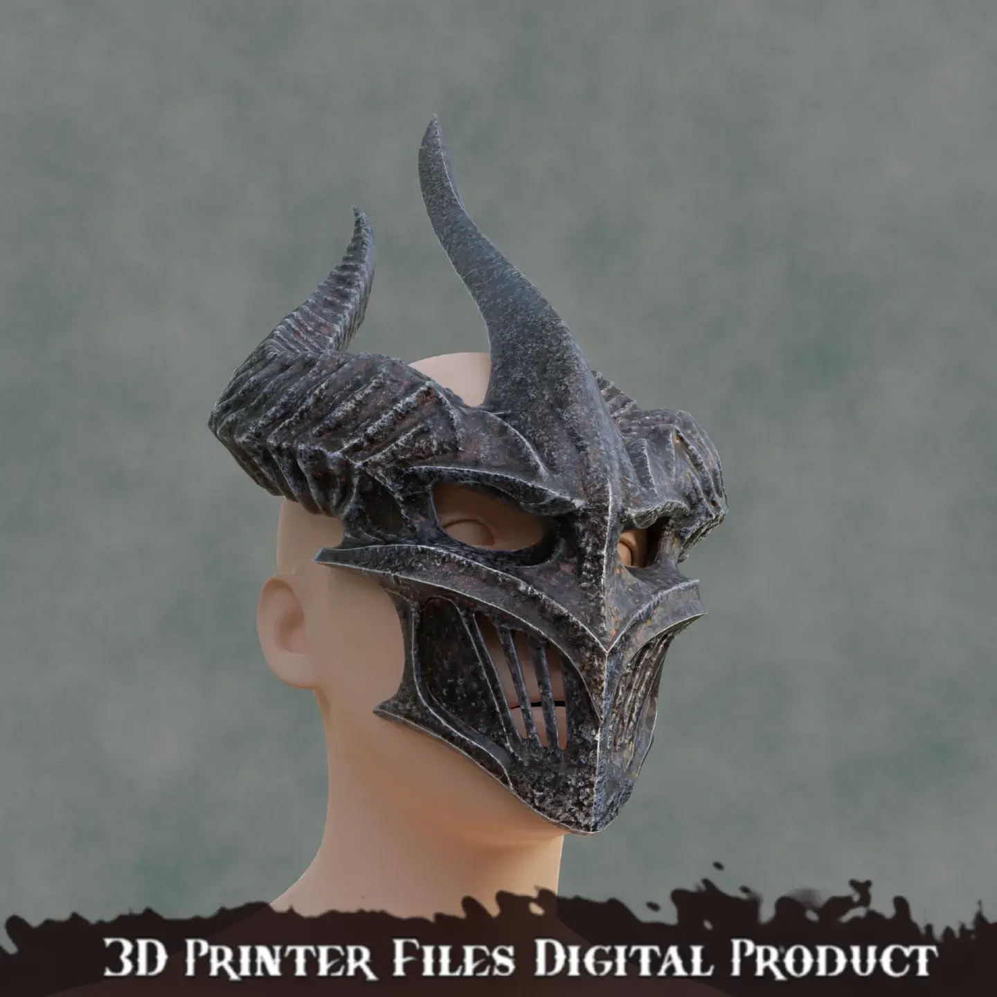Cosplay STL Descarga - Fantasy Flame Atronach Mask TES Oblivion ...