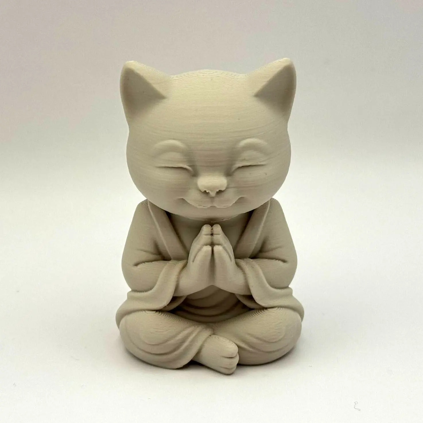 3D Printer Files | 3MF File | Zen Cat Meditating Monk | Creality Cloud