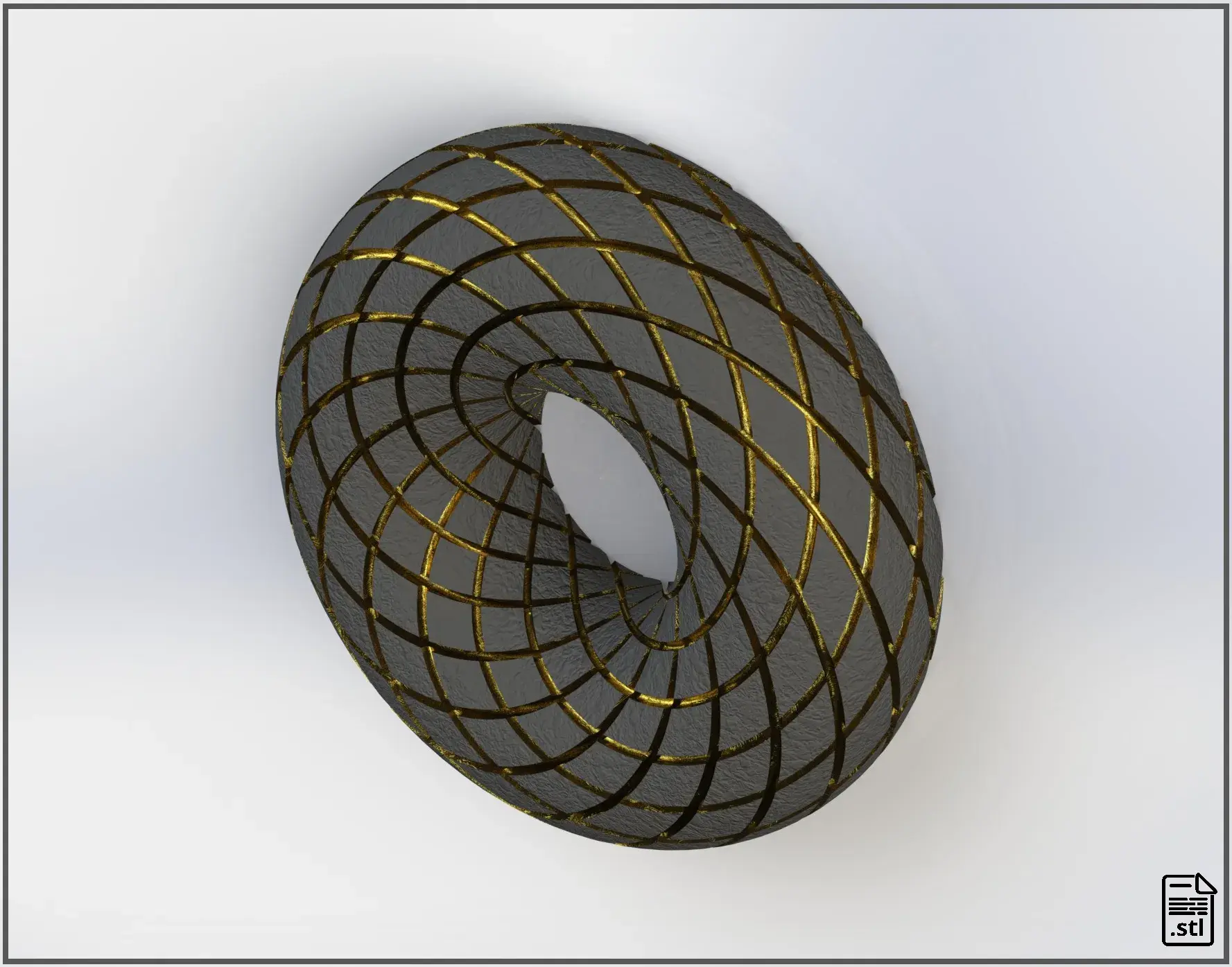 Other STL Download - Rodin Coil Torus STL 160mm x 56mm Diameter Coil ...