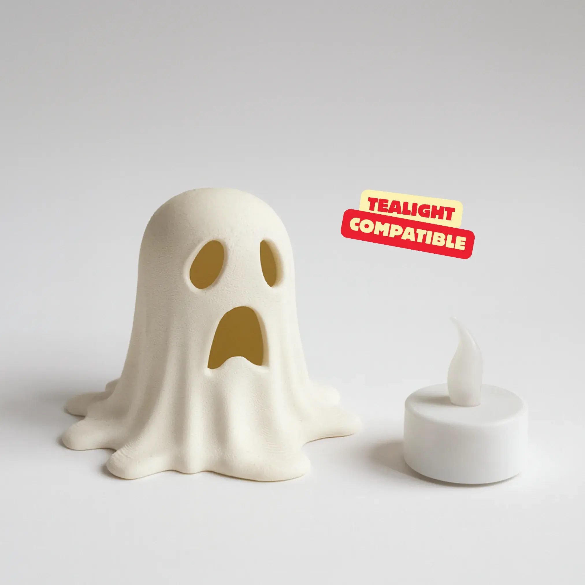 3D Printer Files | 3MF File | MELTING GHOST TEALIGHT / HALLOWEENDECOR ...