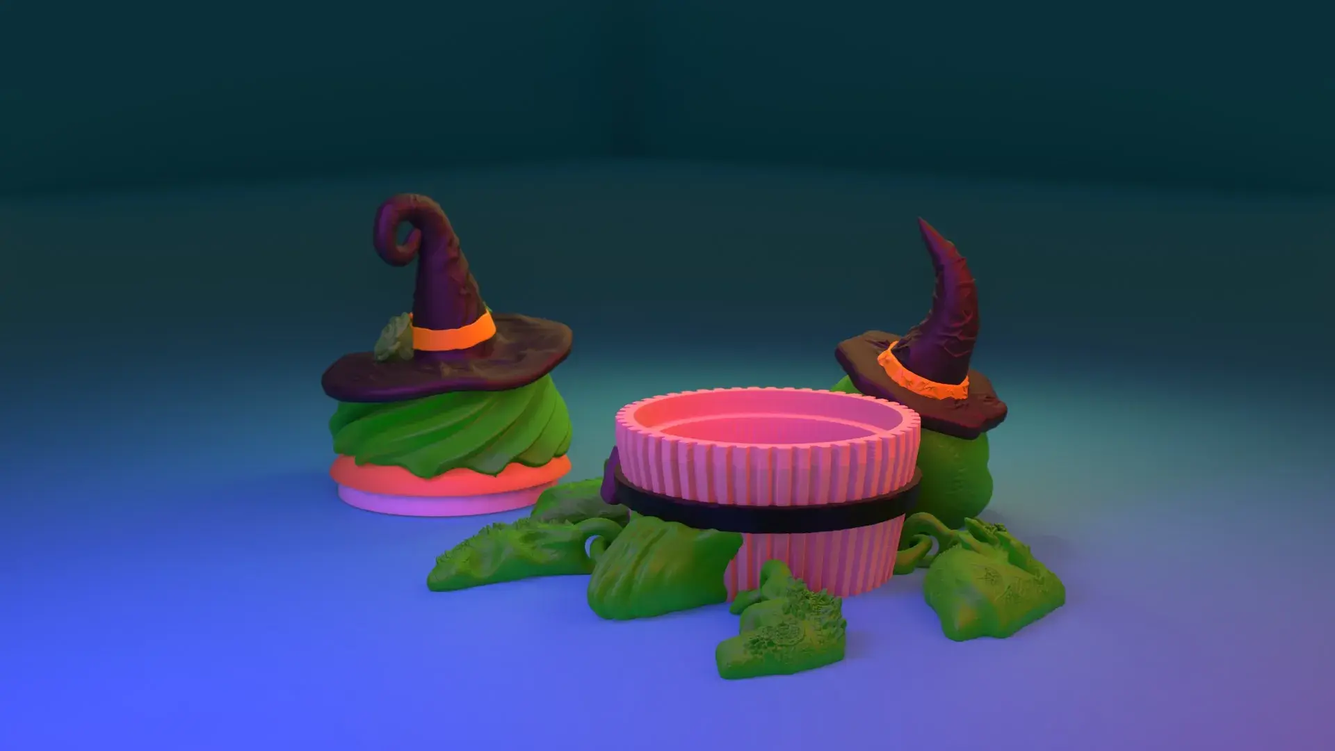 3D Printer Files | 3MF File | Articulated Witch Cupcake Turtle ...