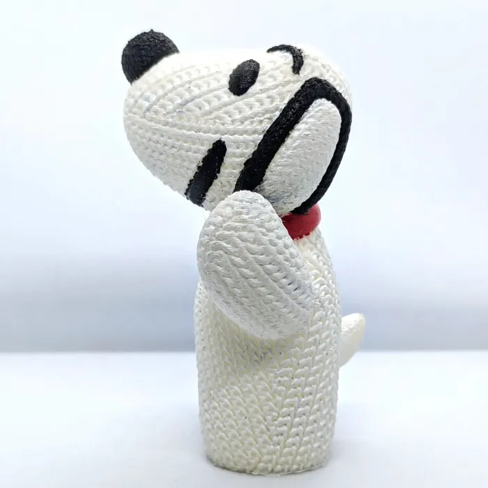 Characters & Creatures STL Download - Knitted Snoopy (cute)by ...