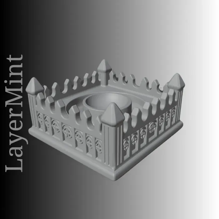 Home Decorations & Ornaments STL Download - Gothic Castle Egg Holder ...