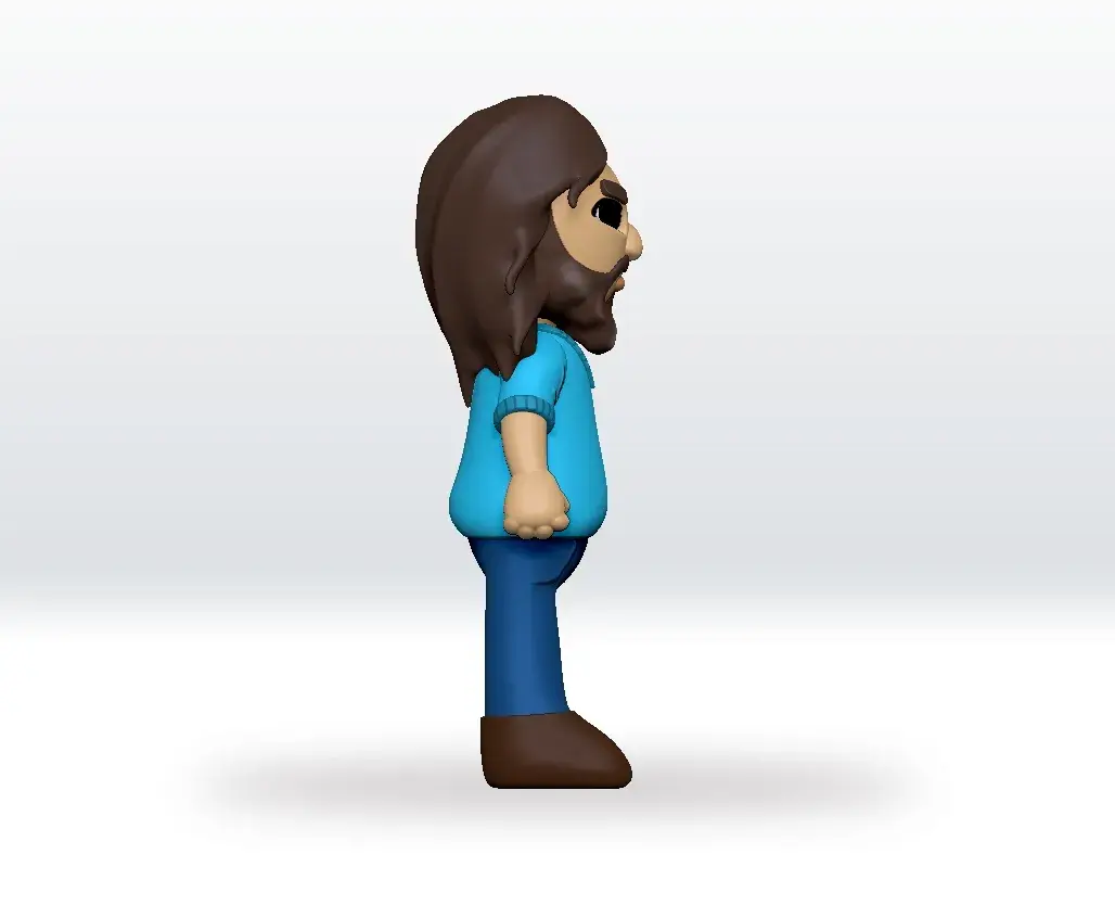 Characters & Creatures STL Download - Steve STL 3D Model Minecraft ...