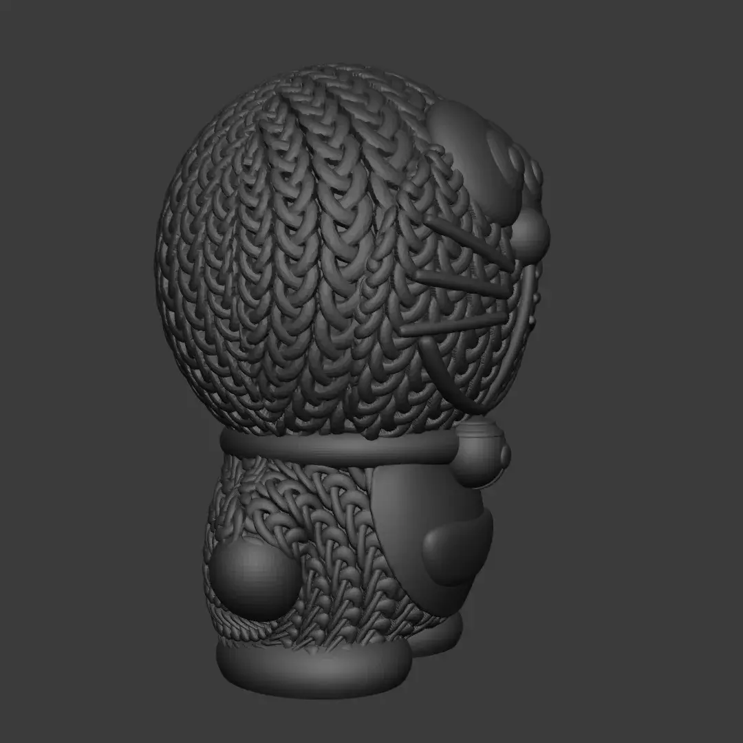 Characters & Creatures STL Download - Knitted Doraemon (cute)by ...