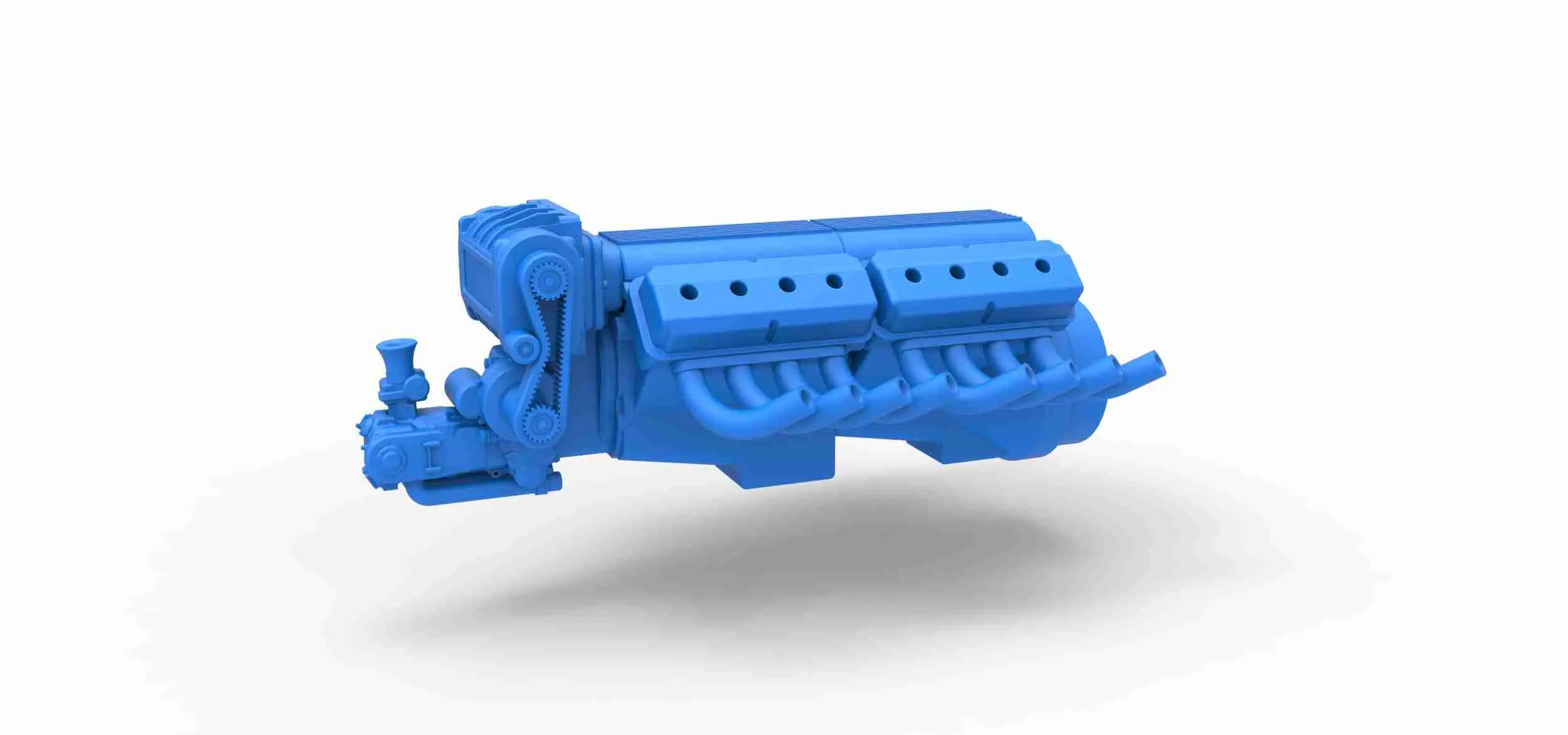 Vehicles & Machinery STL Download - Engine 2 V8 Version 6 Scale 1:25by ...