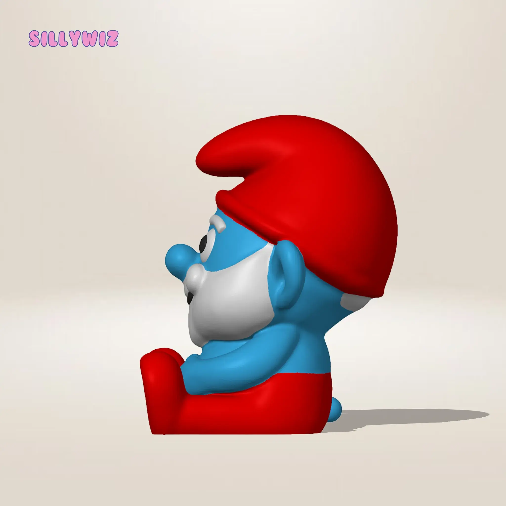 Characters & Creatures STL Download - The Smurf - Papa Smurfby SillyWiz