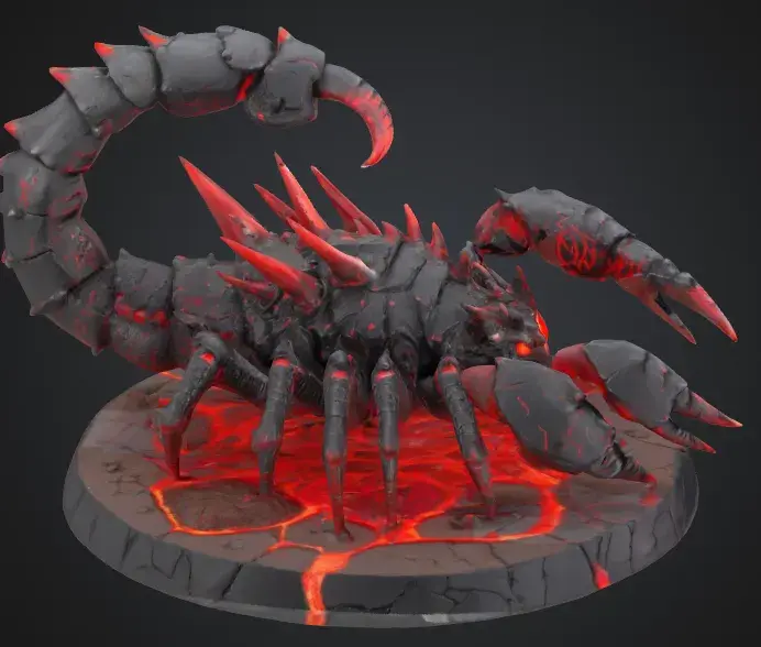 3D Printer Files | 3MF File | FREE death scorpion game rpg | Creality Cloud