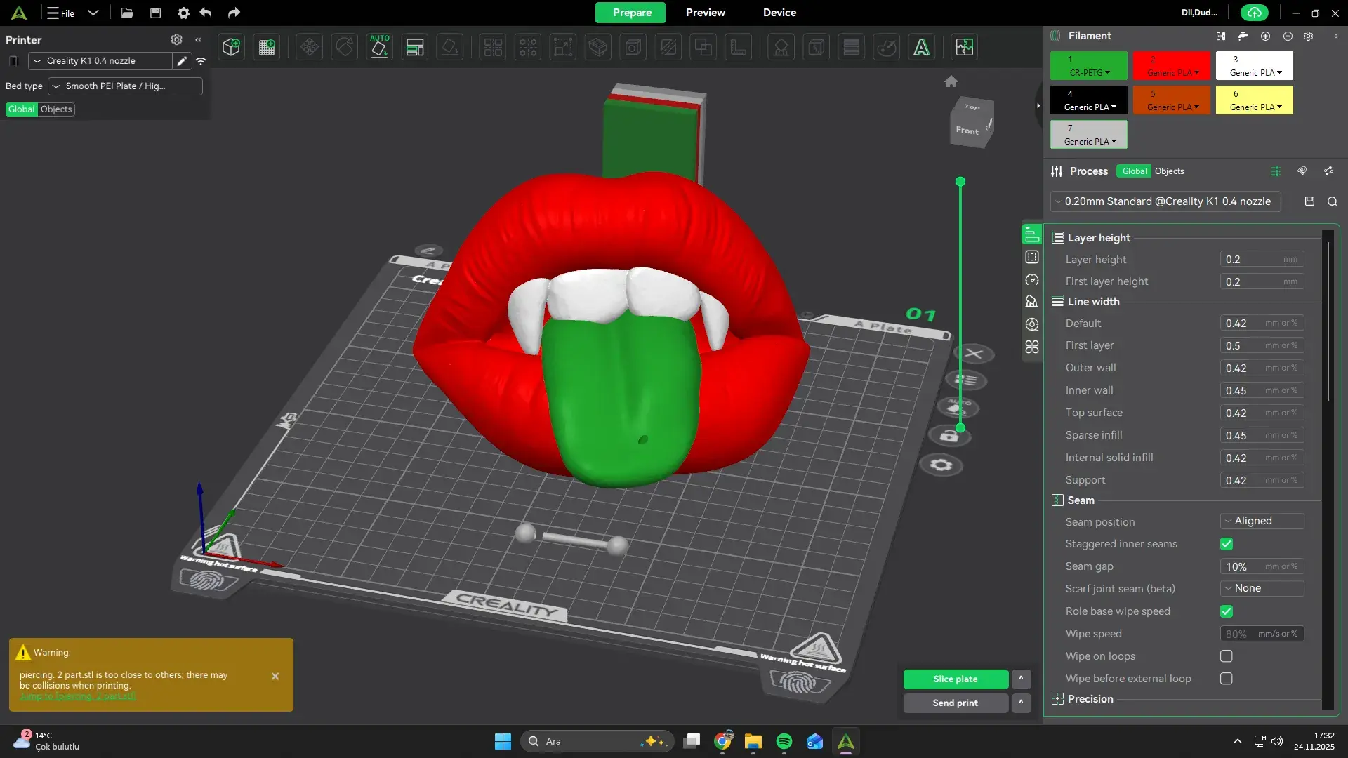 3D Printer Files | 3MF File | VampTongue,Bloody Kiss,Viper Lips,Desktop ...