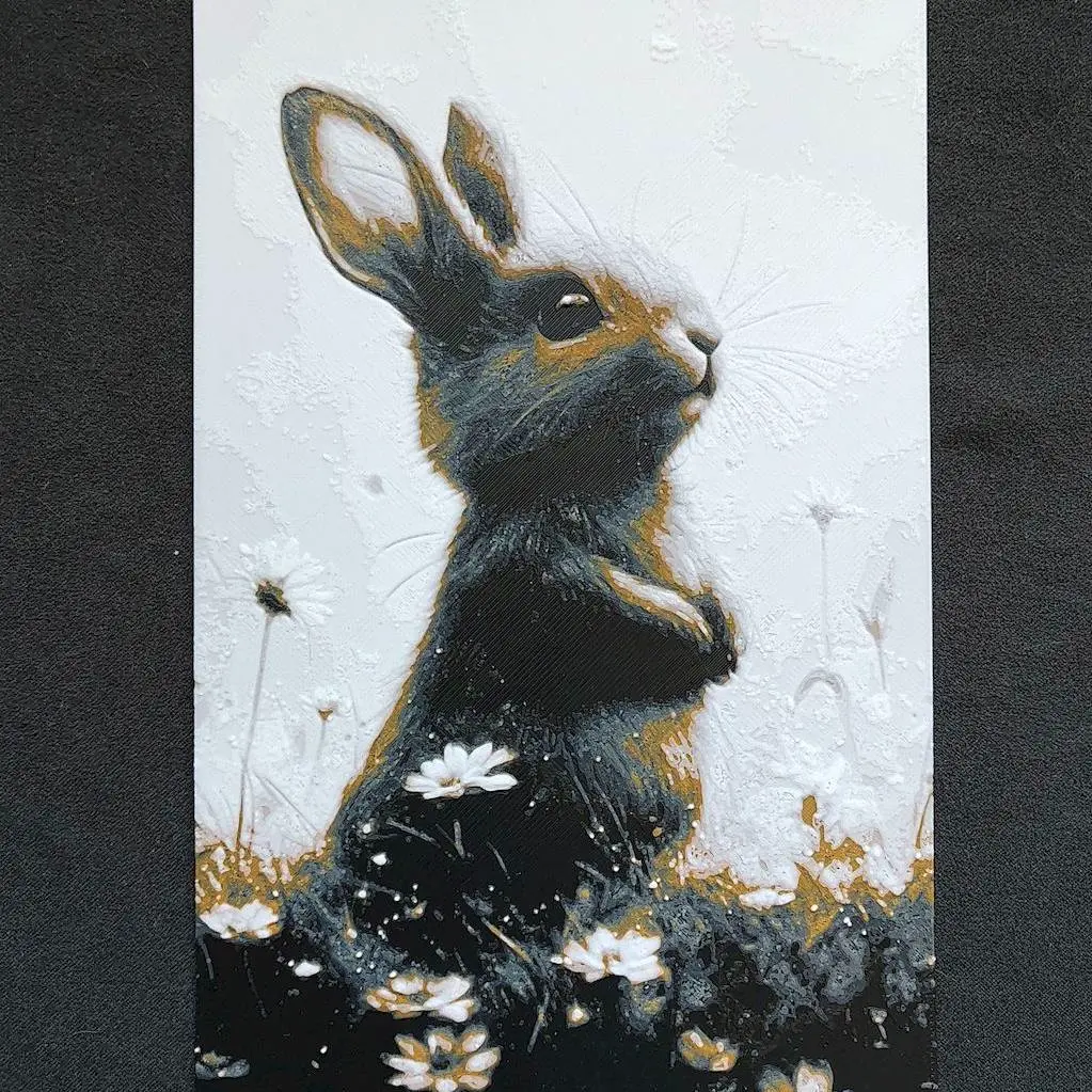 3D Printer Files | 3MF File | Easter bunny Hueforge | Creality Cloud