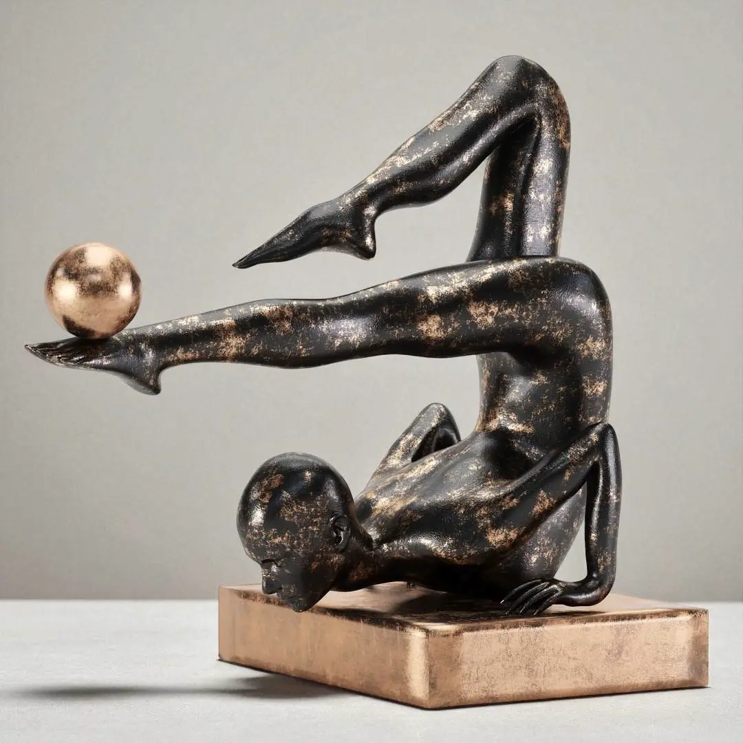 Sculptures & Artworks STL Download - Ancient Gold Acrobat Figurine ...
