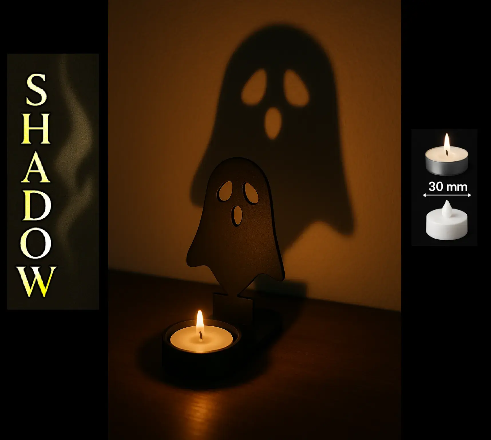 3D Printer Files | 3MF File | Shadow Art - Spook | Creality Cloud
