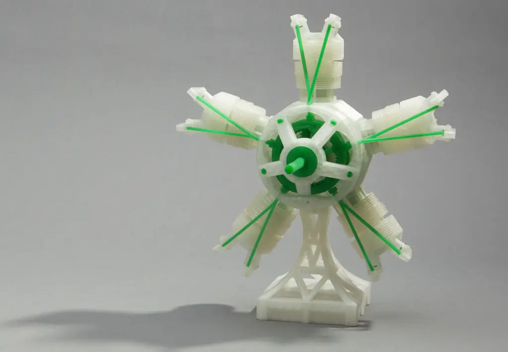 5-Cylinder Radial Engine Model | 3D models download | Creality Cloud