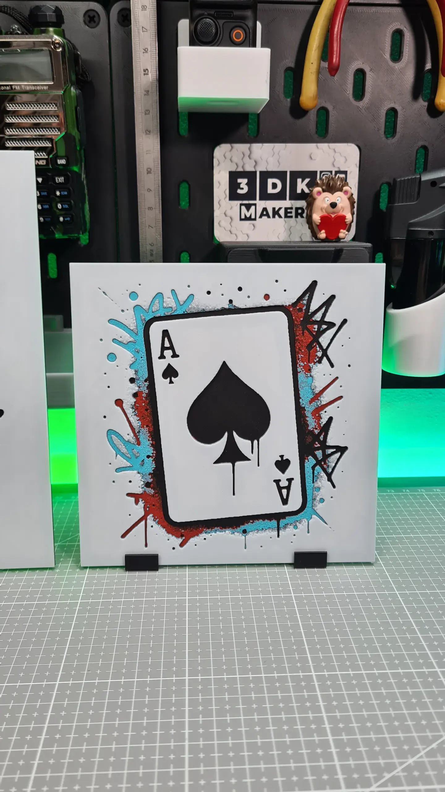 3D Printer Files | 3MF File | Graffiti Ace of Spades – Hueforge – 4 ...