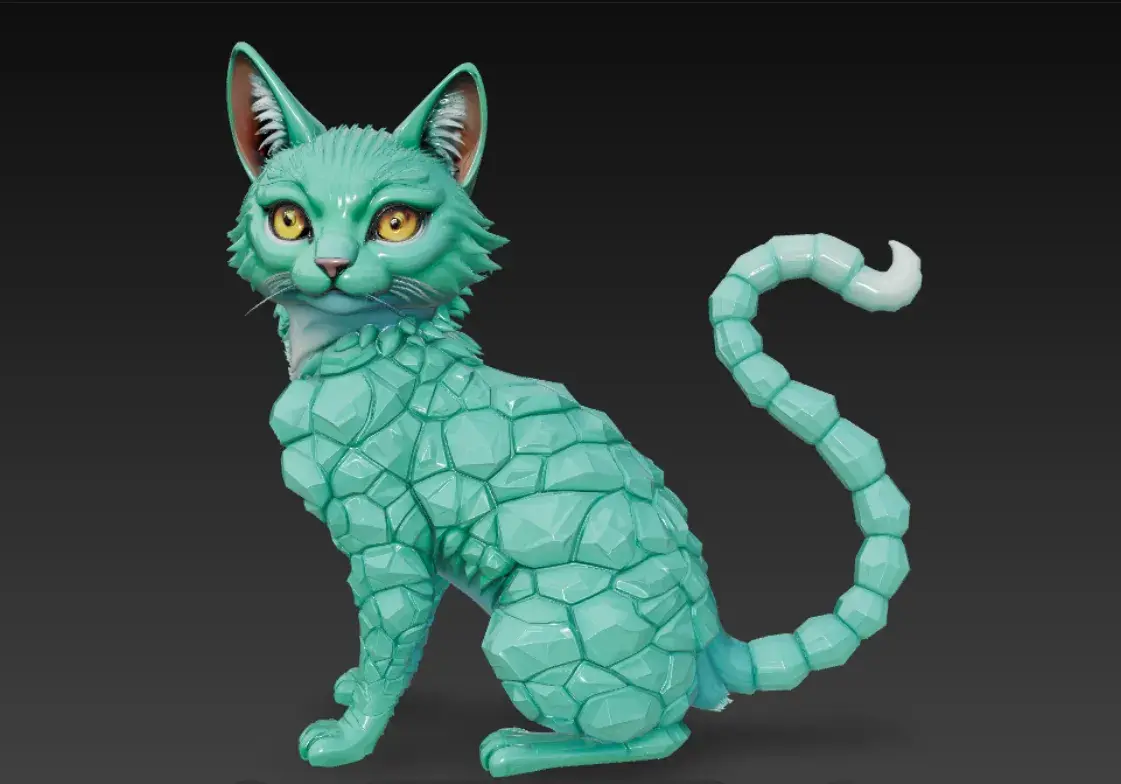3D Printer Files | 3MF File | Jade Cat | Creality Cloud
