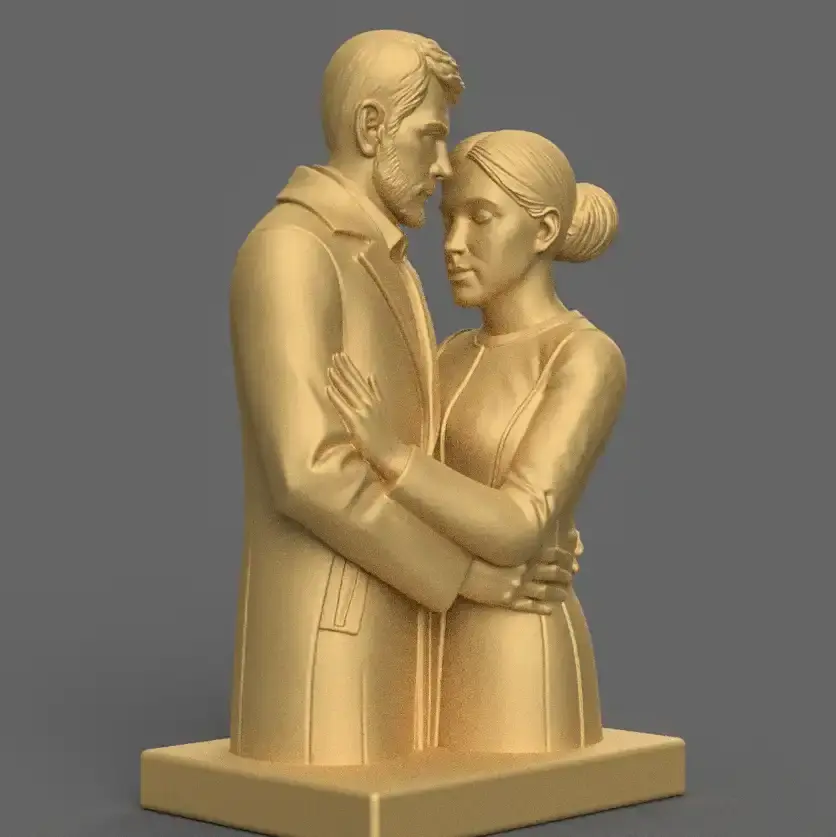 Sculptures & Artworks STL Download - Romantic Couple STL 3D Print ...