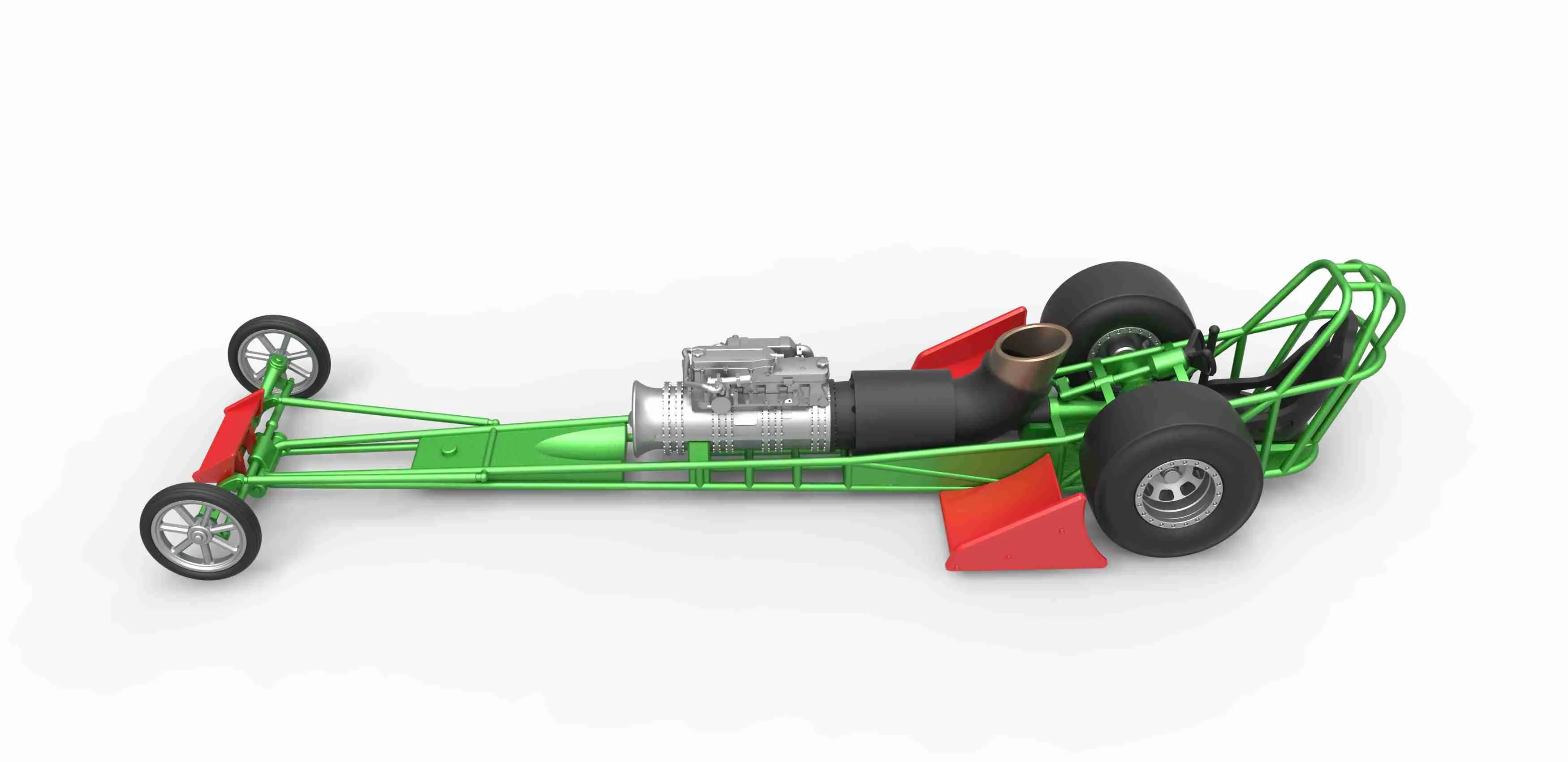 Diecast Front engine jet dragster Scale 1:25 | 3D models download ...