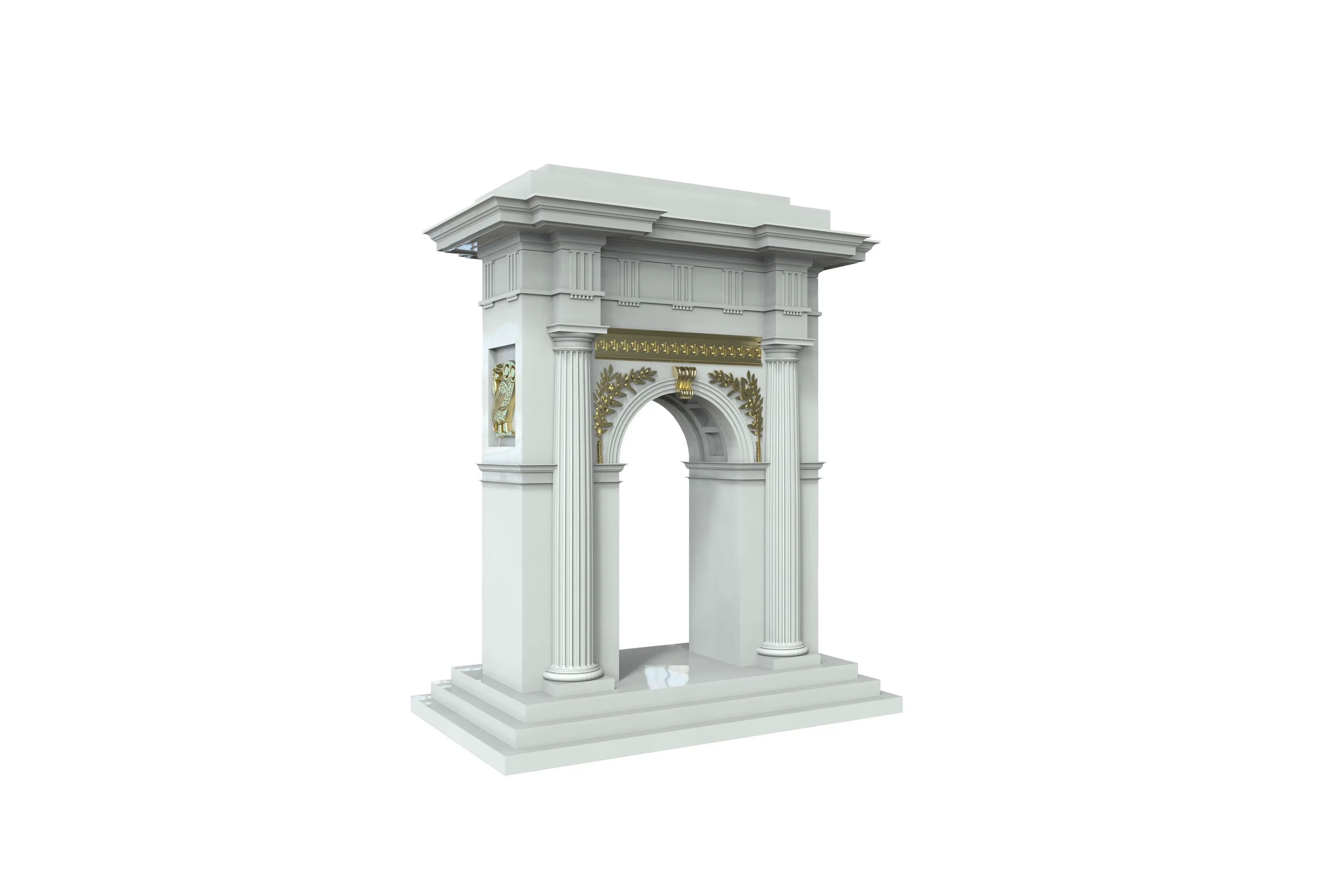 Sculptures & Artworks STL Download - Roman Doric Gatewayby Bluesand3D