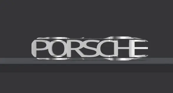 3D Printer Files | 3MF File | text flip - porsche | Creality Cloud