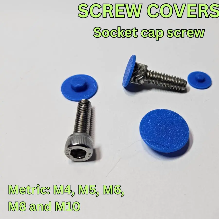 Archivos de impresora 3D | Archivo 3MF | Metric socket cap screw covers ...