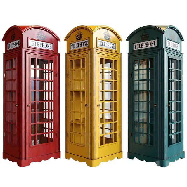 Home Decorations & Ornaments STL Download - London telephone boxby Davron