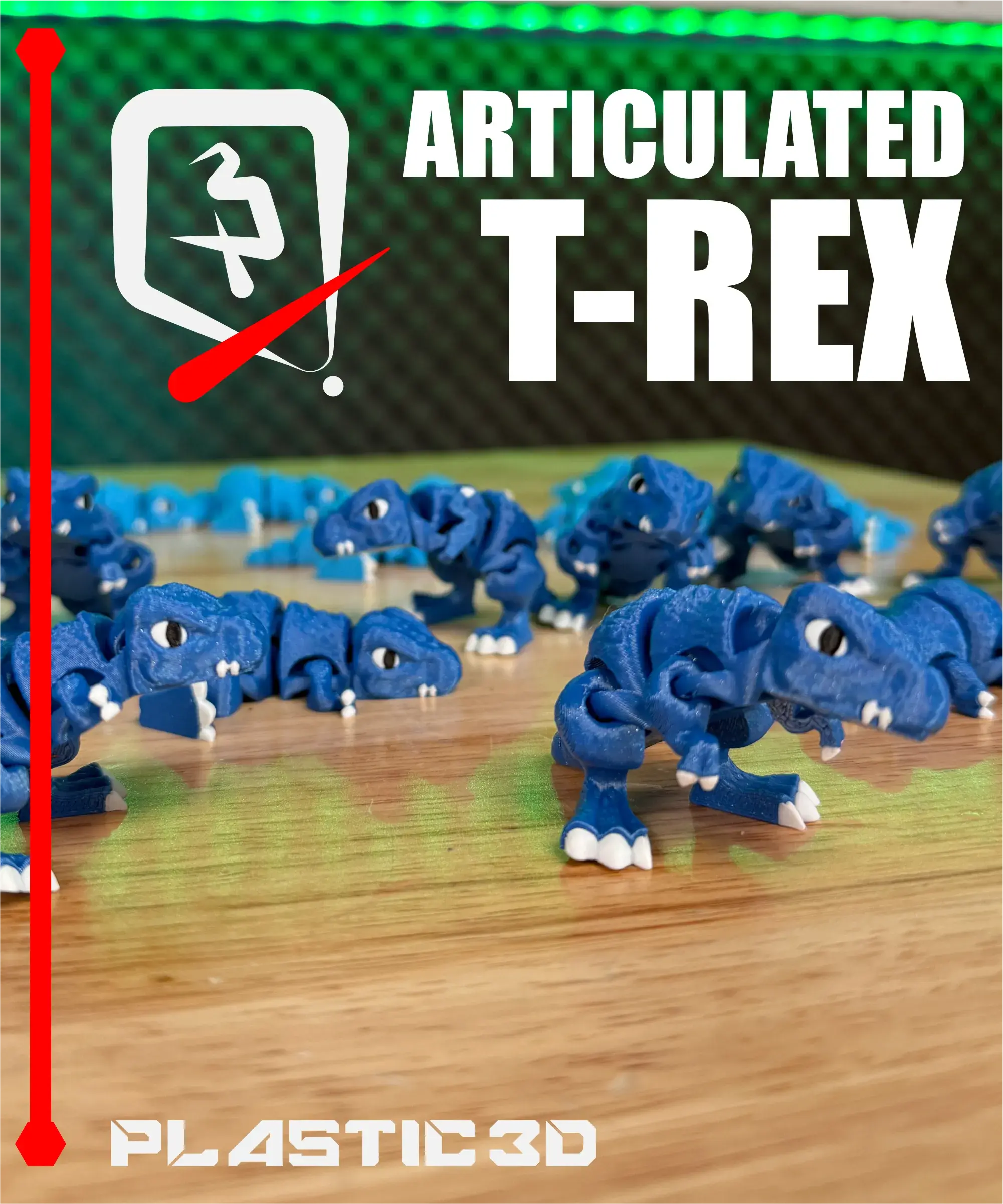 3D Printer Files | 3MF File | Articulated T-Rex — The Desk-Top Predator ...