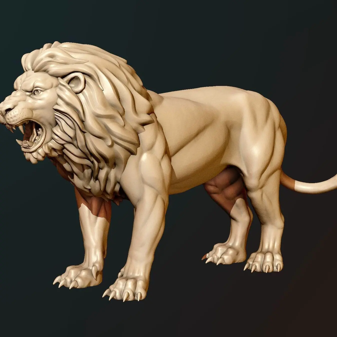 3D Printer Files | 3MF File | Male Lion | Creality Cloud