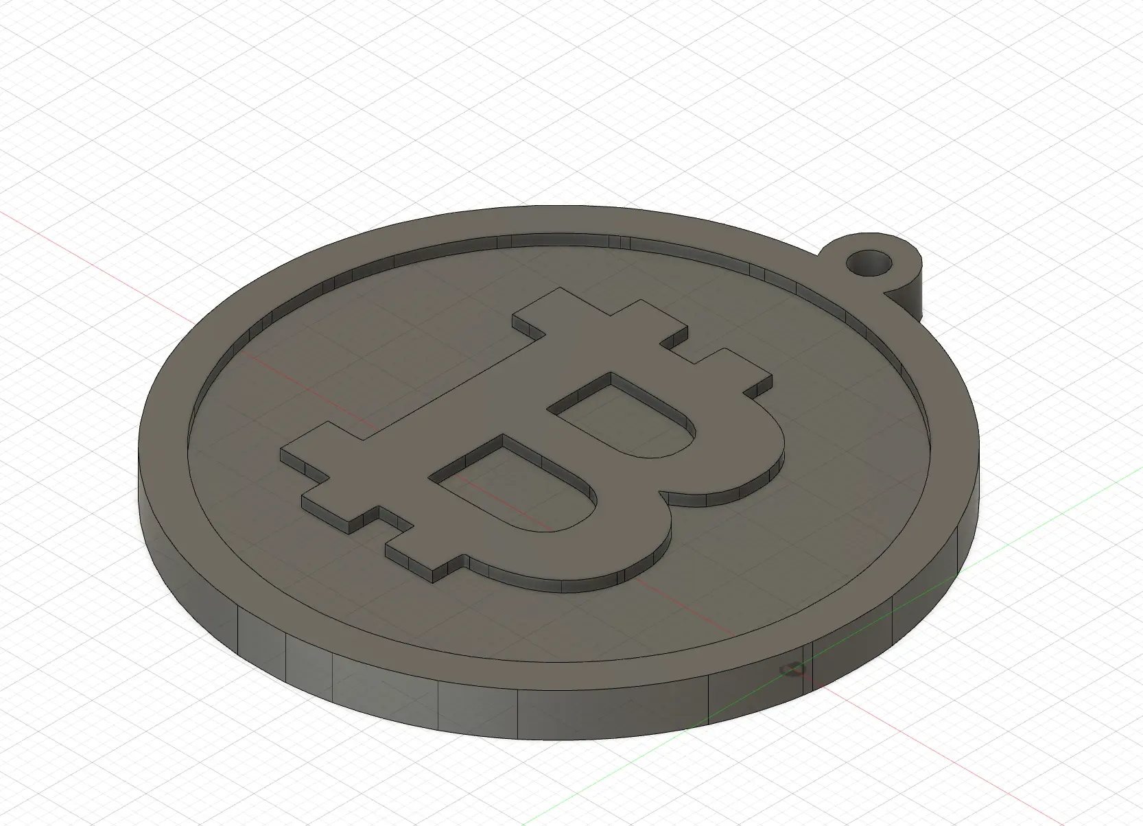 Jewelry & Accessories STL Download - BITCOIN KEYCHAIN LLAVEROby Gominolozgz