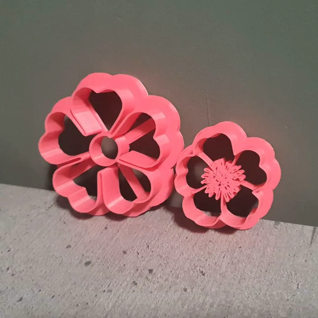 Home Appliance Accessories STL Download - 2 Cute flower cookie ...