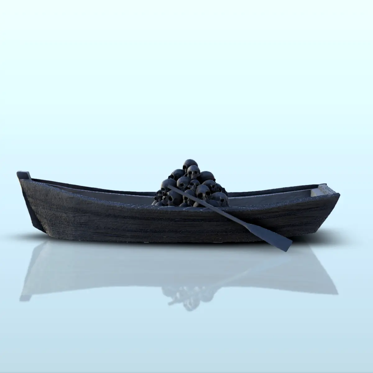 Other STL Download - Rowboat with pile of bones - miniatures warhammer ...