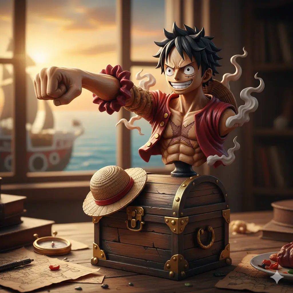 3D Printer Files | 3MF File | Soporte Luffy One Piece (en partes y ...