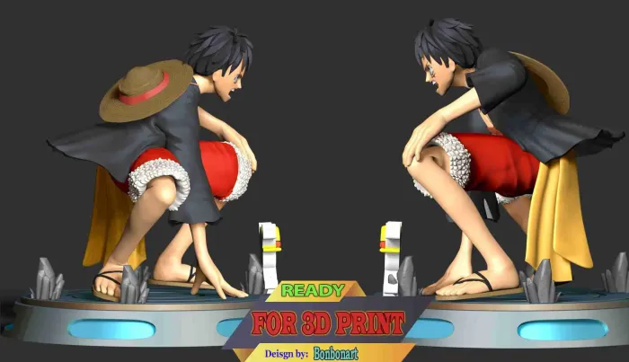Characters & Creatures STL Descarga - One Piece - Monkey D Luffy - Bon ...