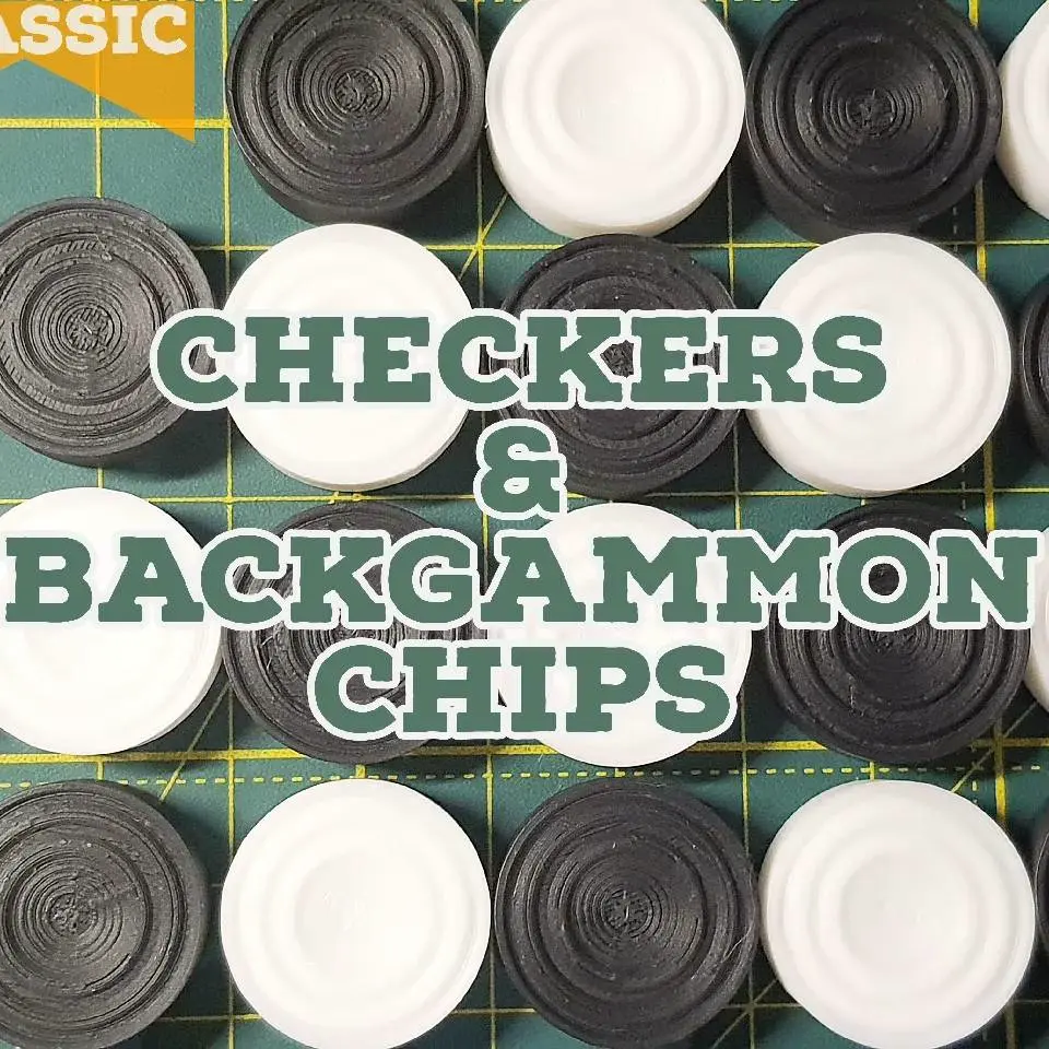3D Printer Files | 3MF File | Checkers and Backgammon chips | Creality ...