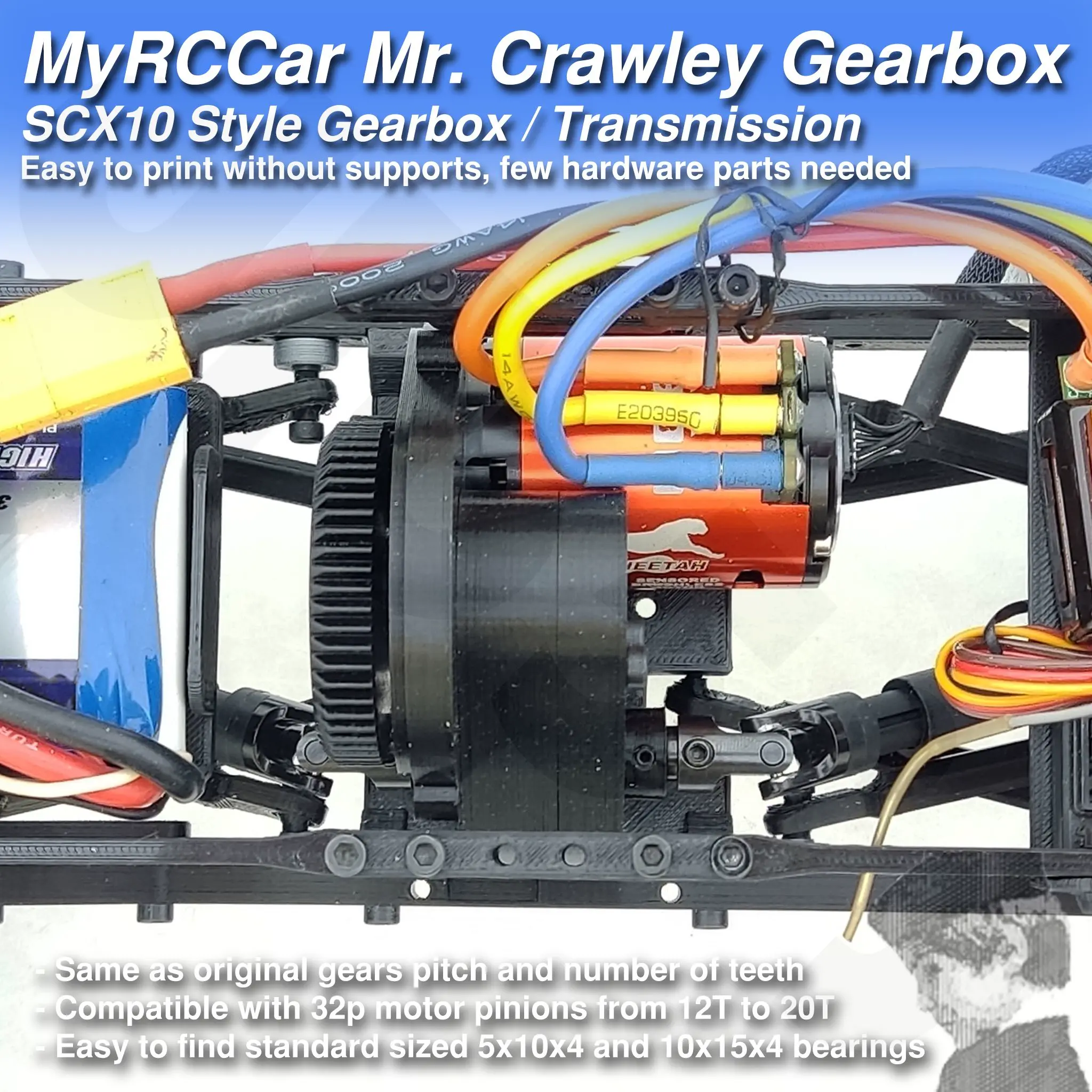 Electronics & RC (Remote Control) STL Download - MyRCCar Mr. Crawley ...
