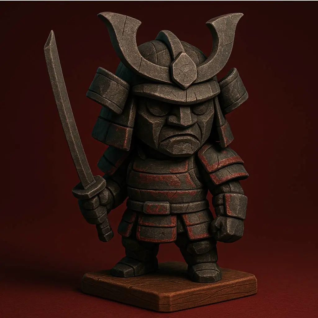 Arquivos de impressora 3D | Arquivo 3MF | Stylized Samurai | Creality Cloud